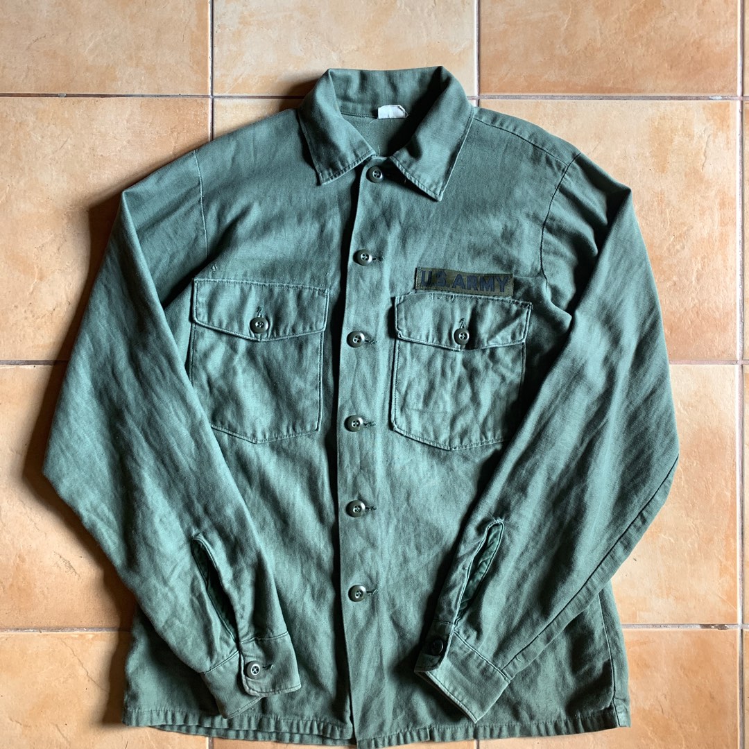 US ARMY OG-107 Fatigue Shirt, Men's Fashion, Tops & Sets, Tshirts ...