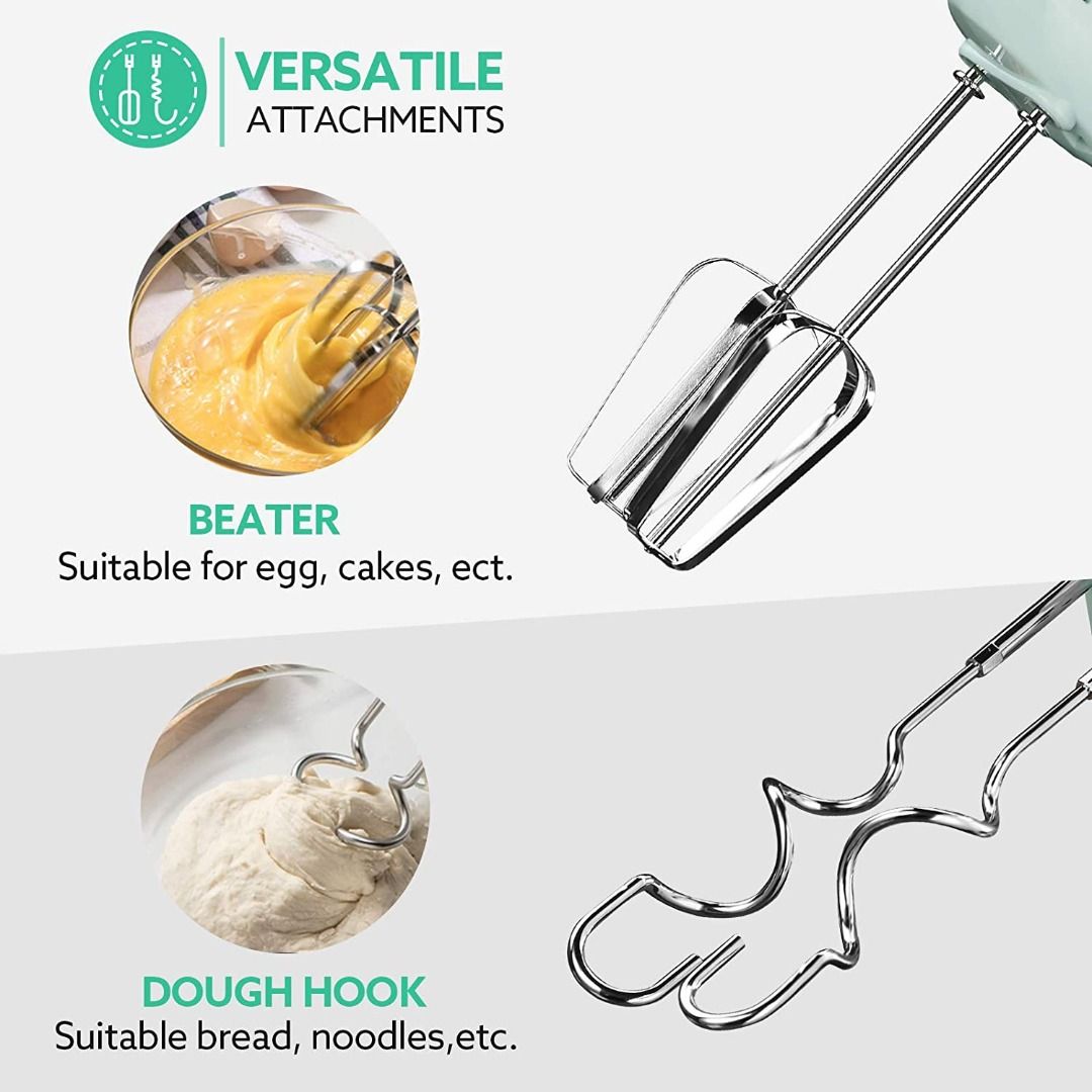 "(USED) Elikliv Stand Mixer, Electric 2 in 1 Hand Mixer 5 Speeds with ...