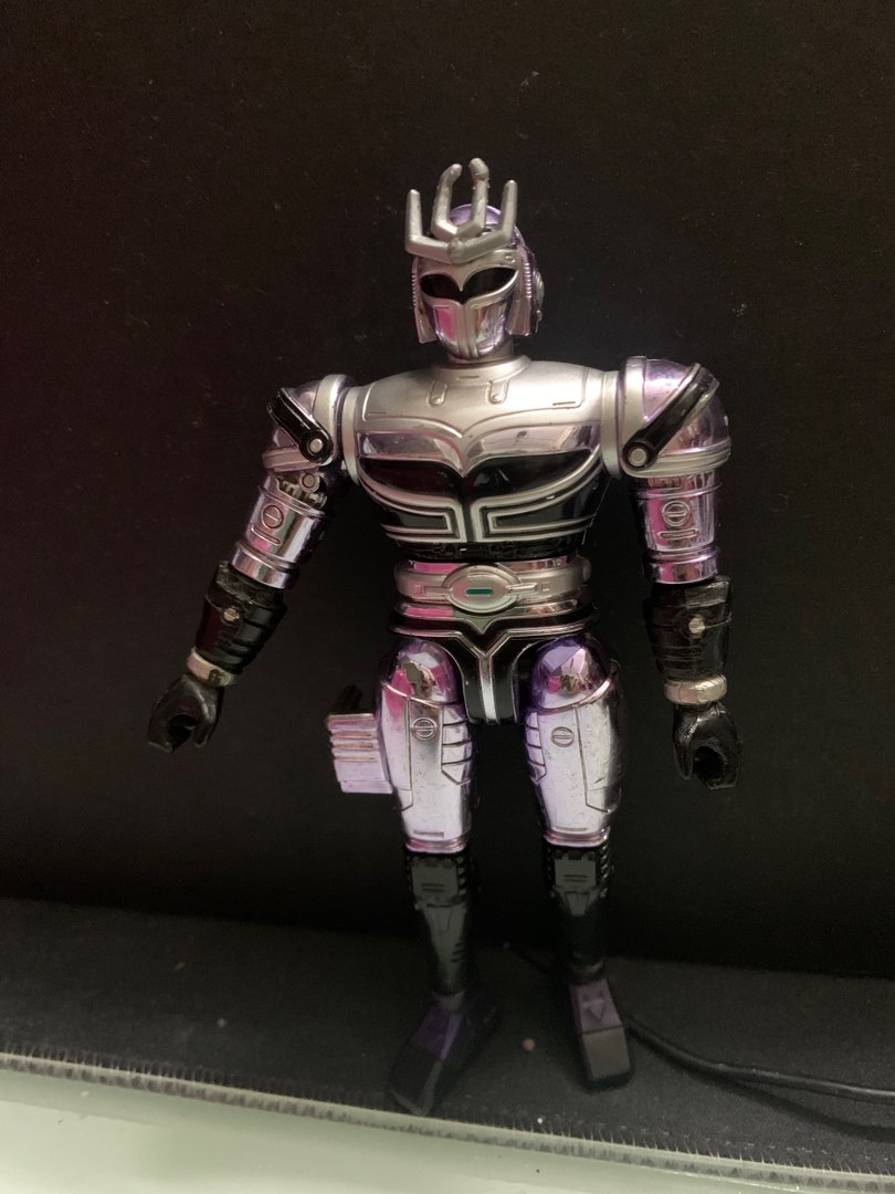 Vintage Beetleborgs Metallix Platinum Purple 5.5" Figure Bandai 1997 ...