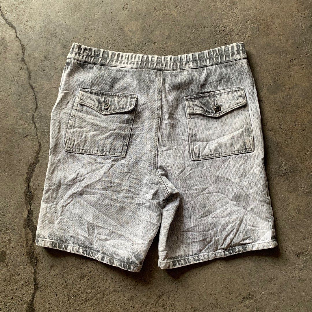 Vtg Acid denim wash jorts, Men's Fashion, Bottoms, Shorts on Carousell