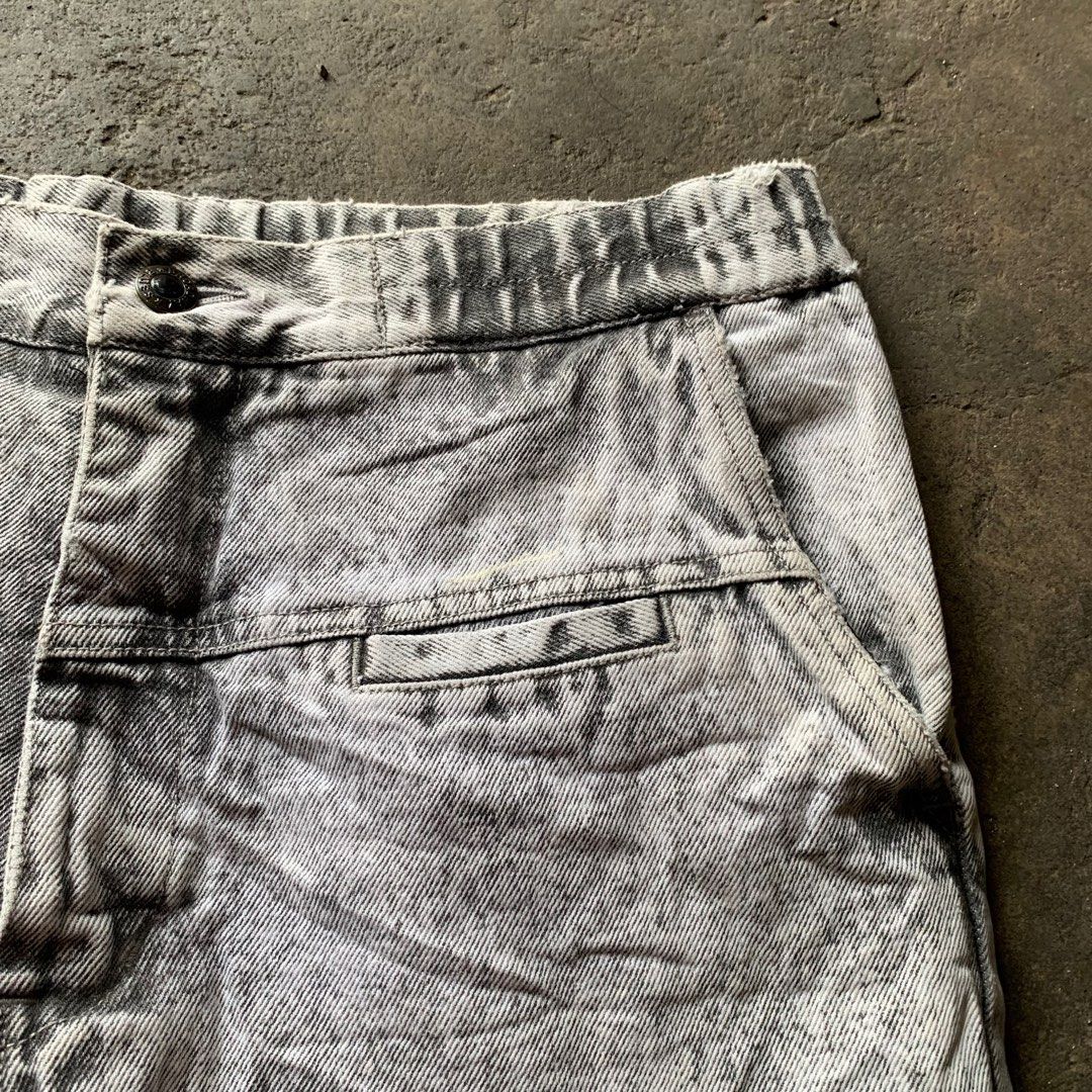 Vtg Acid denim wash jorts, Men's Fashion, Bottoms, Shorts on Carousell