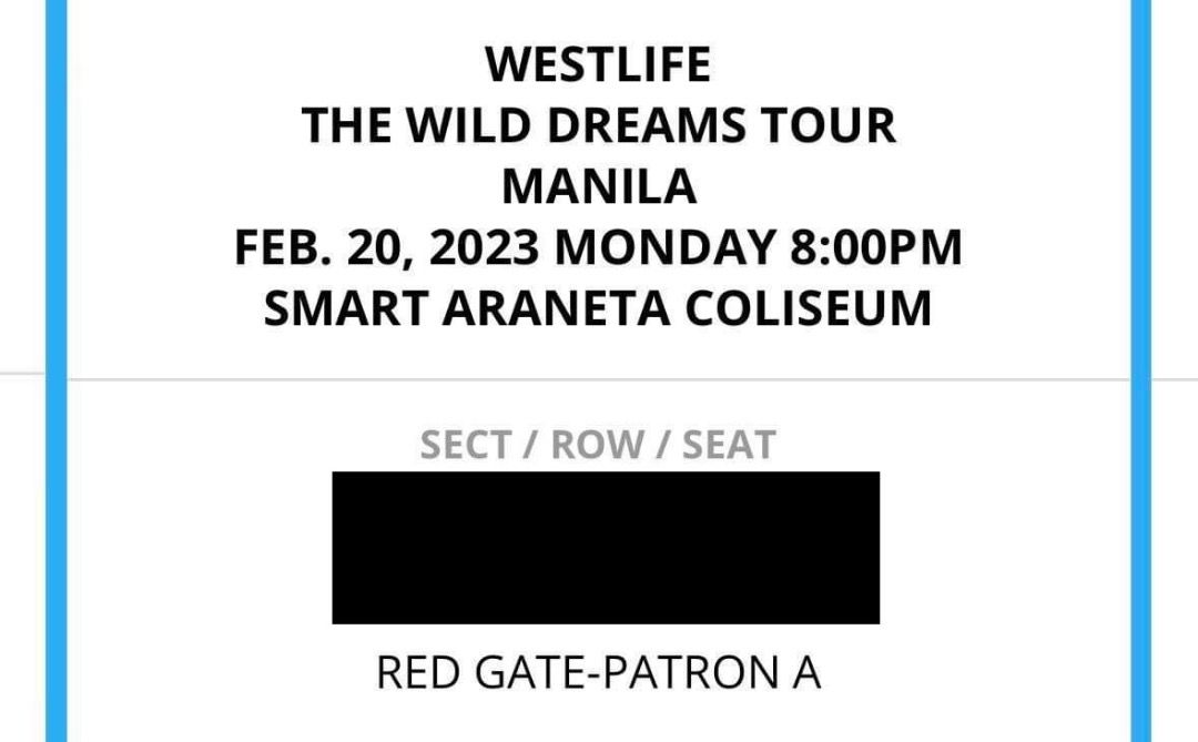 Westlife: The Wild Dreams Tour tickets, Tickets & Vouchers, Event ...