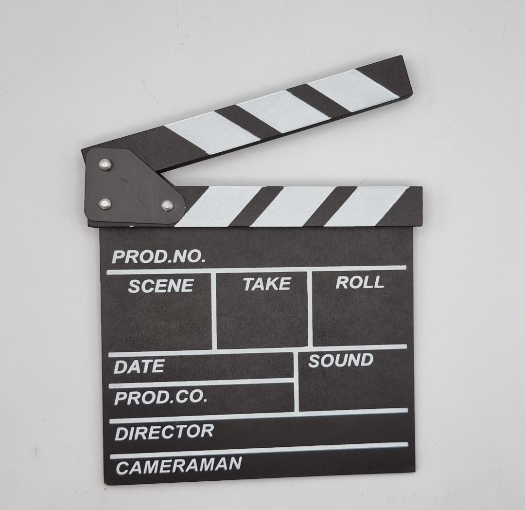 Wooden Movie Clap Board Director Film Movie Cut Action Scene Slate ...