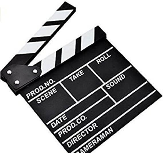 Wooden Movie Clap Board Director Film Movie Cut Action Scene Slate ...
