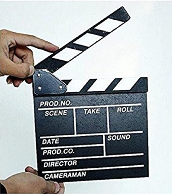 Wooden Movie Clap Board Director Film Movie Cut Action Scene Slate ...