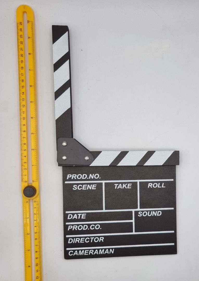 Wooden Movie Clap Board Director Film Movie Cut Action Scene Slate ...
