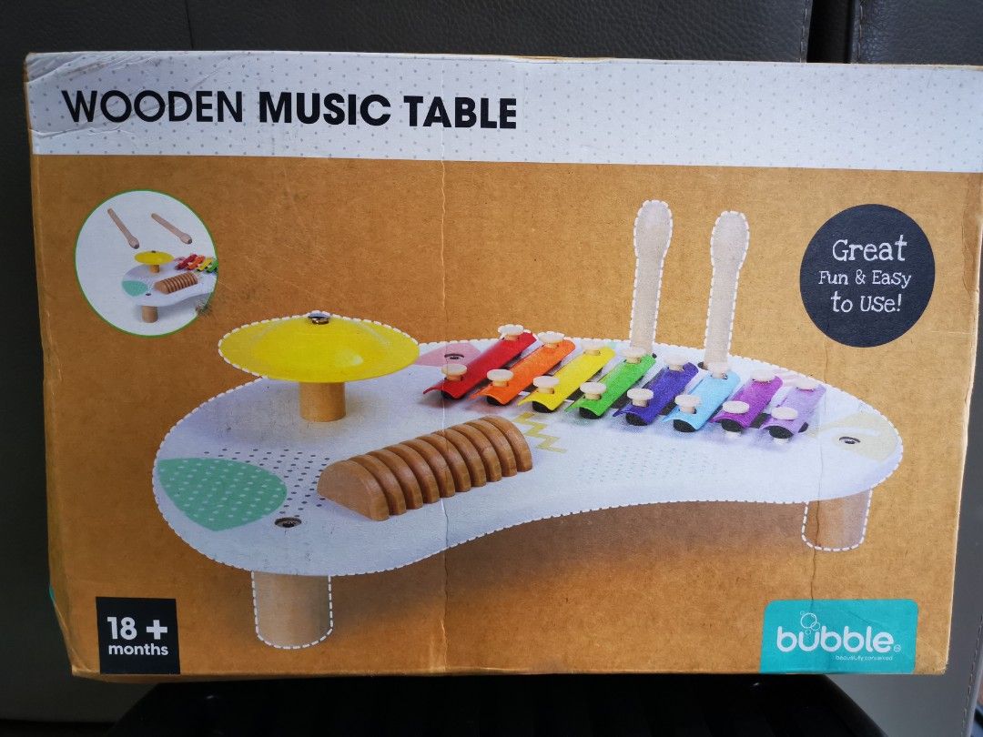 Wooden music table BRAND NEW, Babies & Kids, Infant Playtime on Carousell