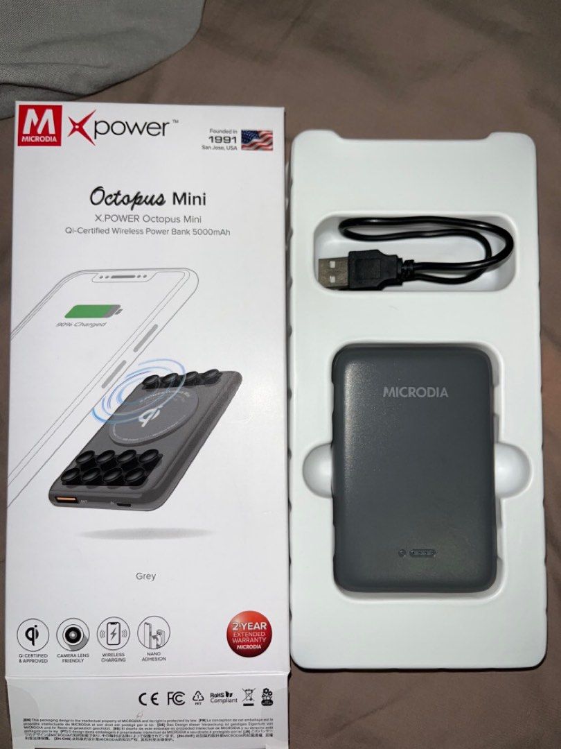 X power octopus mini qi certified wireless power bank, Mobile Phones ...