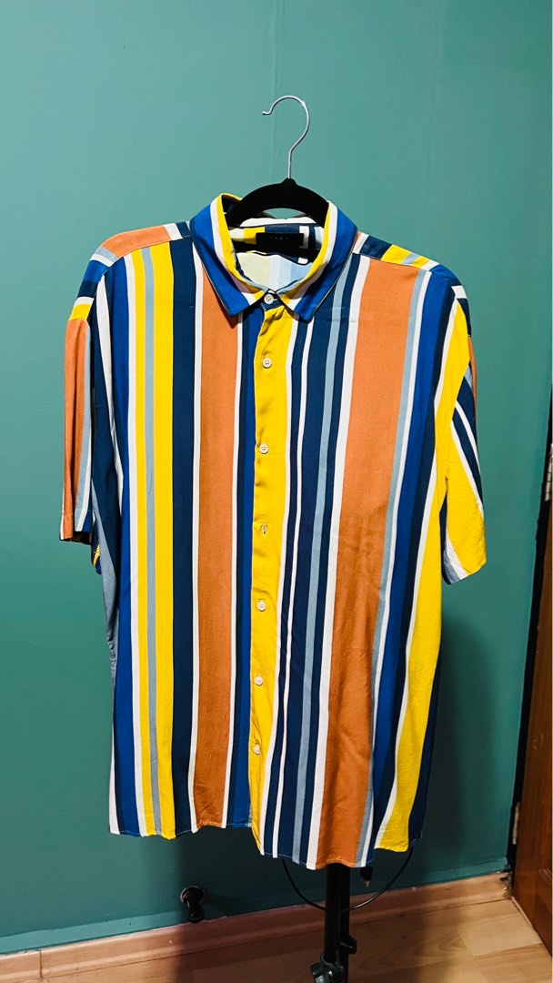 ZARA Relaxed Fit Shirt, Men's Fashion, Tops & Sets, Formal Shirts on ...