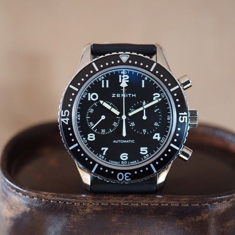 Zenith Chronometro Tipo CP-2, Black Dial Stainless Steel 'Limited ...