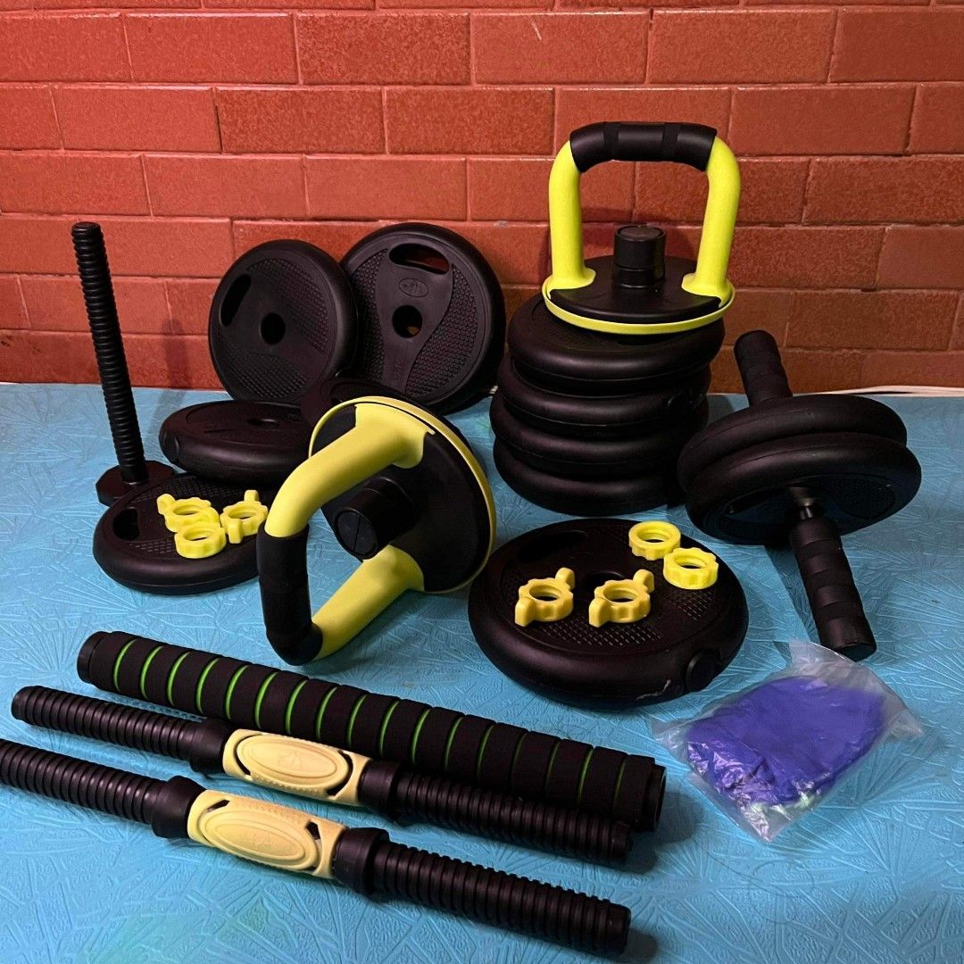10 in 1 Dumbbell Set - 20kg - BN Onhand Multifunctional Kettlebell ...