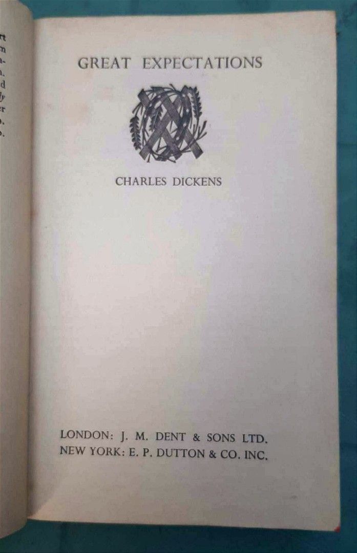 1948 GREAT EXPECTATIONS BY CHARLES DICKENS EVERYMAN'S LIBRARY EDITION ...