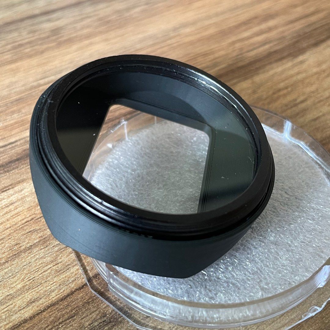 3D printed Rectangle lens hood 49mm, Photography, Photography ...