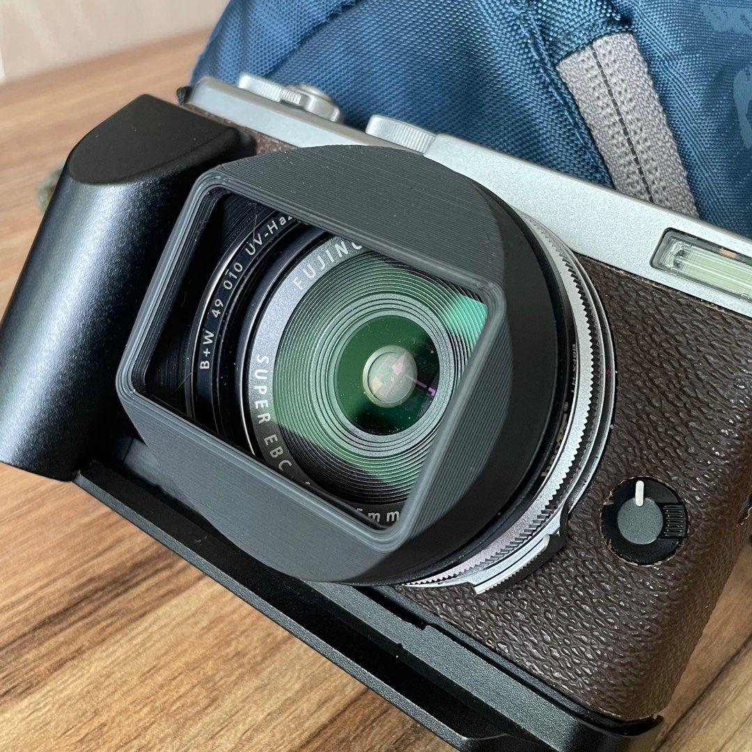 3D printed Rectangle lens hood 49mm, Photography, Photography ...