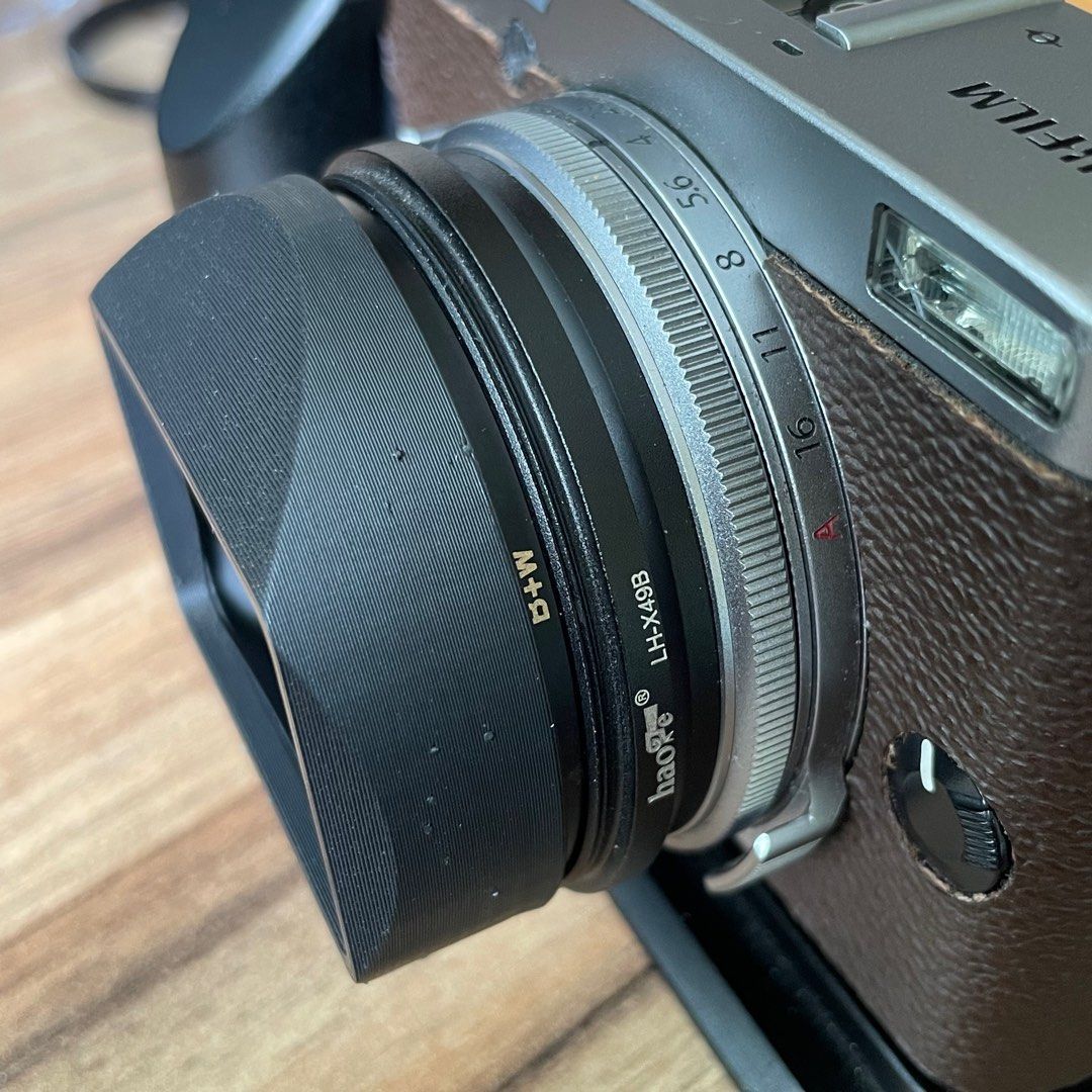 3D printed Rectangle lens hood 49mm, Photography, Photography ...