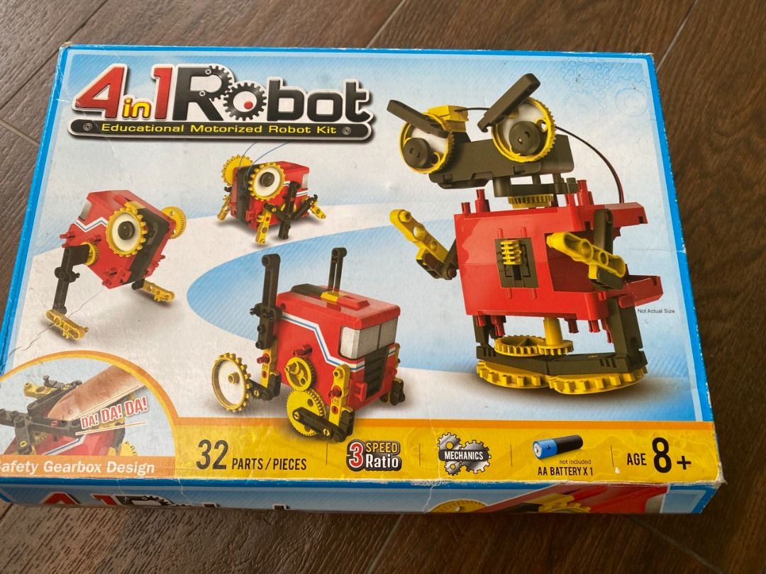 4 in 1 robot educational motorized robot kit, Hobbies & Toys, Toys ...