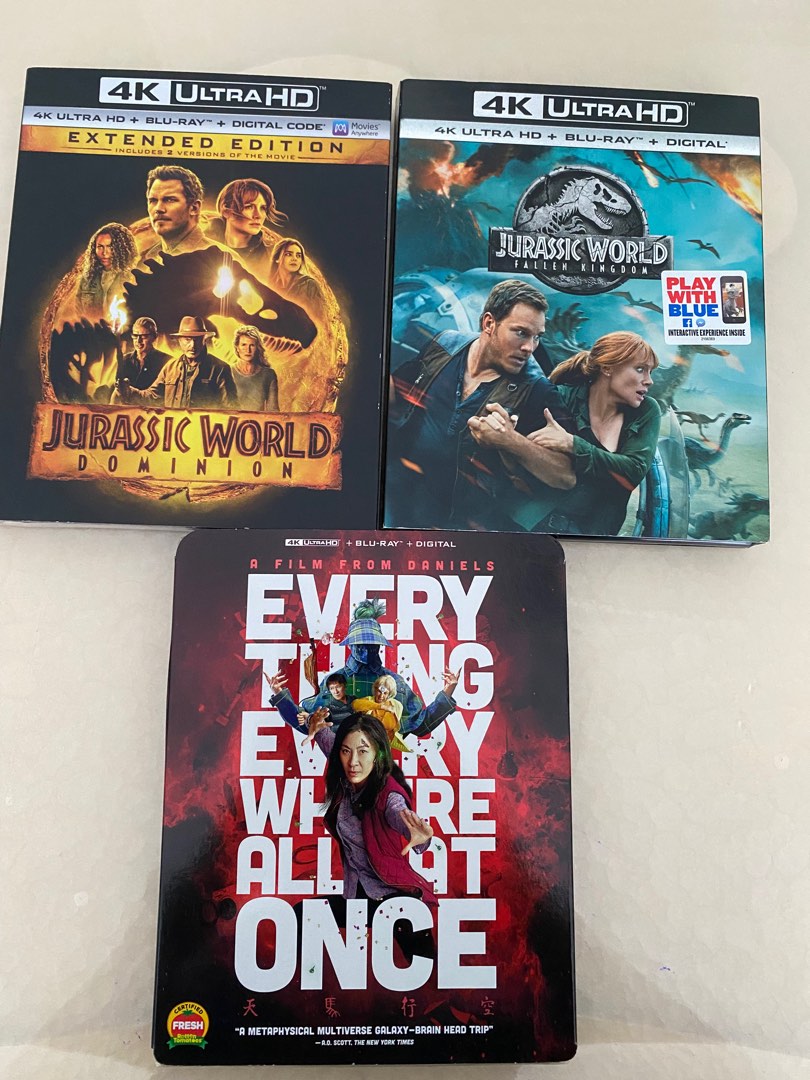 4k Ultra HD + Blu Ray Movies, Hobbies & Toys, Music & Media, CDs & DVDs ...