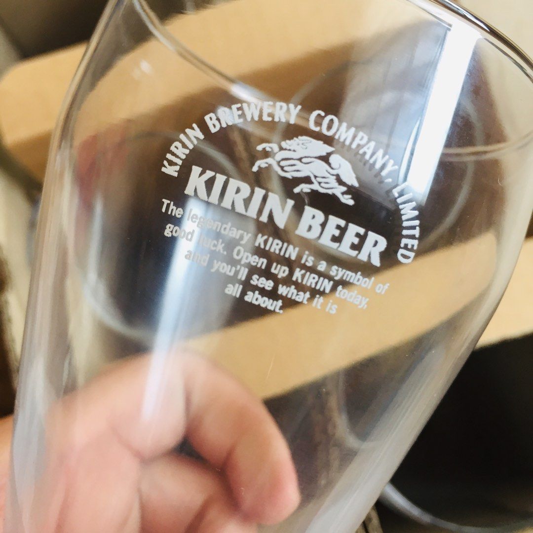6 in 1 Kirin Footed Beer Glass, Furniture & Home Living, Kitchenware ...
