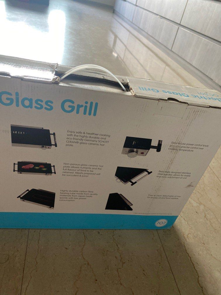 707 electric glass grill, TV & Home Appliances, Kitchen Appliances, BBQ ...