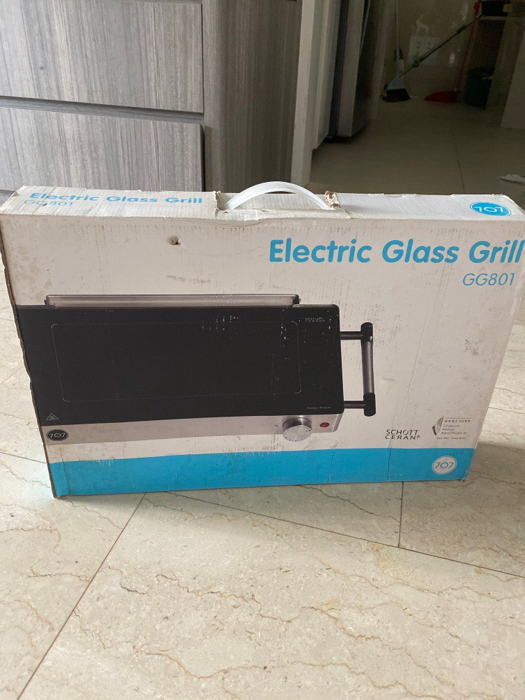 707 electric glass grill, TV & Home Appliances, Kitchen Appliances, BBQ ...