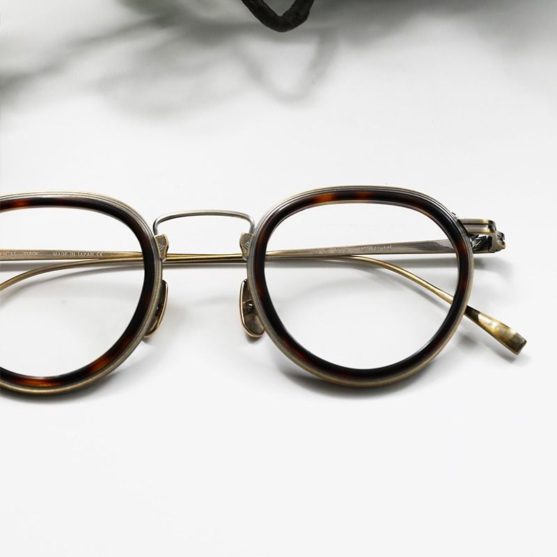 金子眼鏡 , KJ-63 , RDDE, SIZE:45-23-145, 男裝, 手錶及配件, 眼鏡 - Carousell