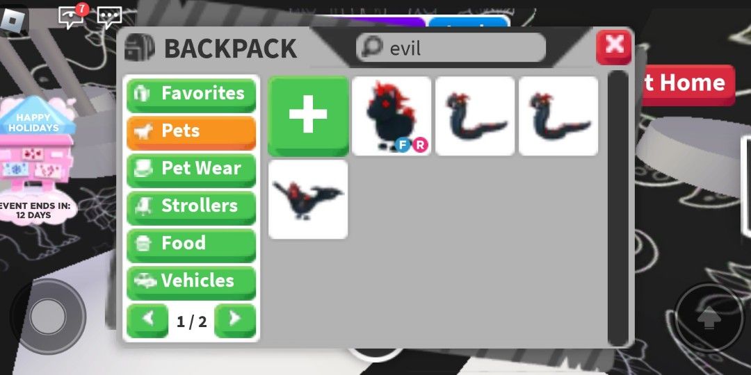 Adopt me Evil Unicorn, Video Gaming, Gaming Accessories, In-Game ...