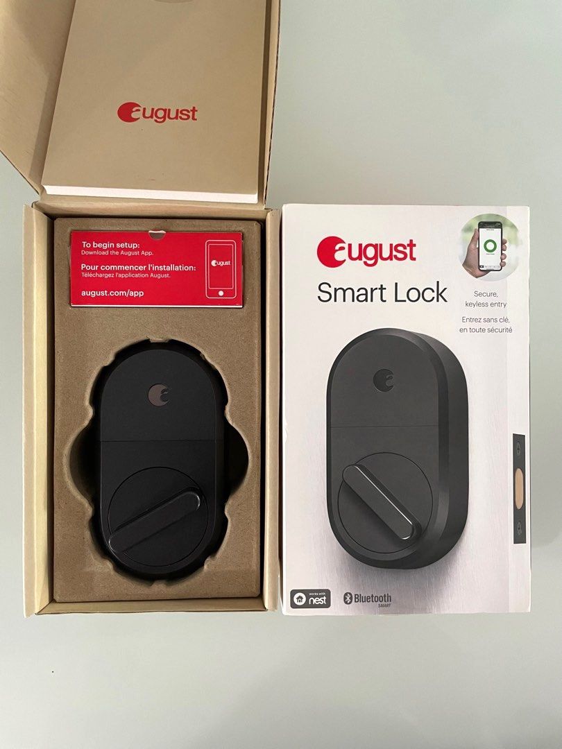 August Smart Lock 3rd Gen, Furniture & Home Living, Security & Locks ...