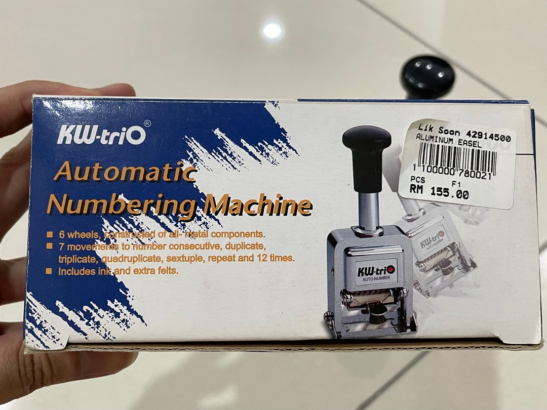 Automatic Numbering Machine Hobbies And Toys Stationery And Craft