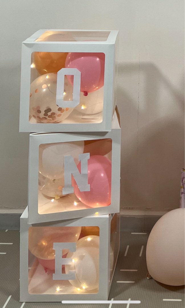 Balloon box alphabet box letters x4, Hobbies & Toys, Stationery & Craft ...