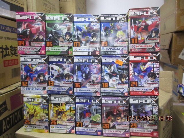 Bandai萬代機動戰士高達特種 命運Gundam GFlex Final Phase系列 一套18盒渣古 Zaku Gunner 曉 脈衝高達 傳說 legend 自由高達, 興趣及遊戲 ...