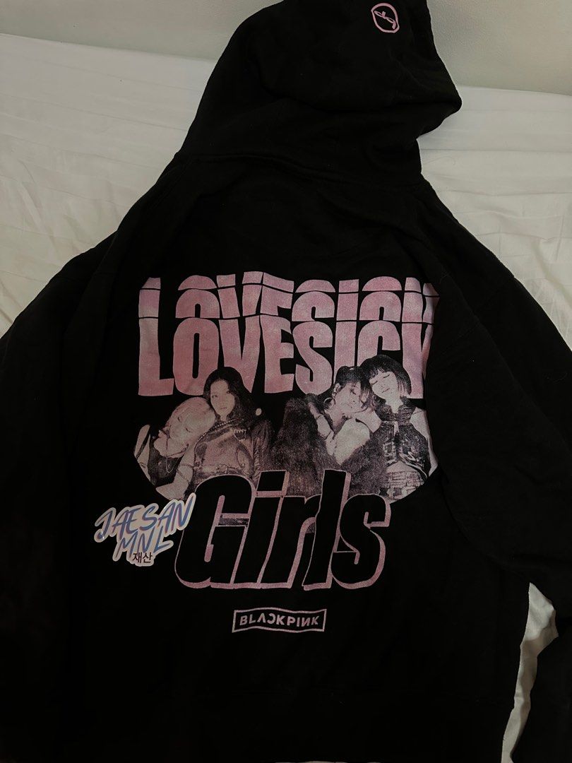 Blackpink lovesick girls hoodie official merch, Hobbies & Toys ...