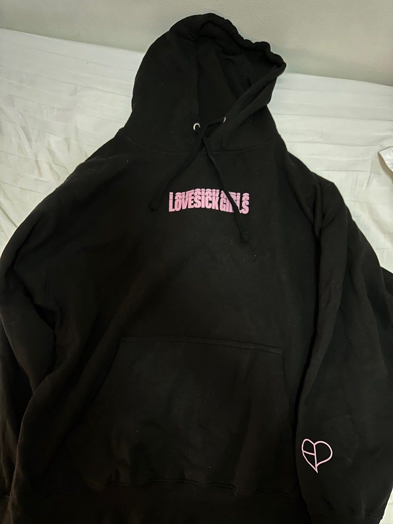 Blackpink lovesick girls hoodie official merch, Hobbies & Toys ...