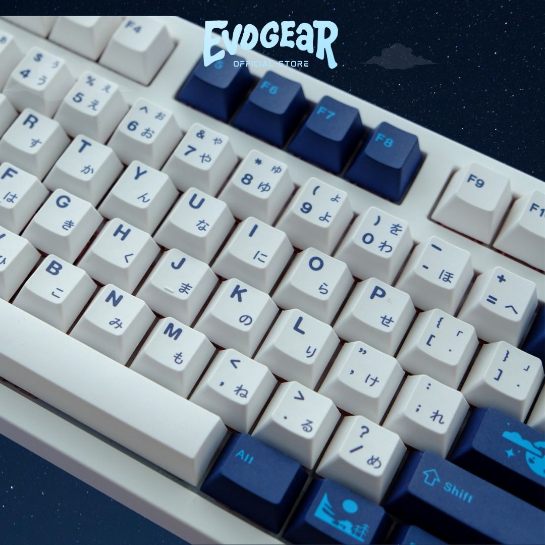 Blue Moon Keycaps | Japanese Keycaps | Cherry Profile | PBT Dye-Sub ...