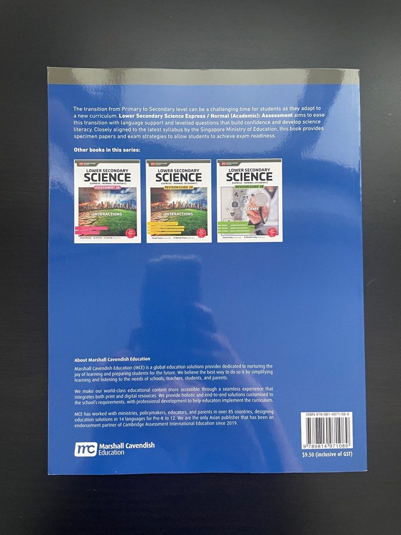 BN Lower Secondary Science Express/Normal Academic Assessment 2B ...