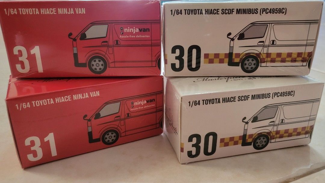 BN Toyota Hiace Ninja Van / SCDF minibus by Masterpiece Collectibles ...