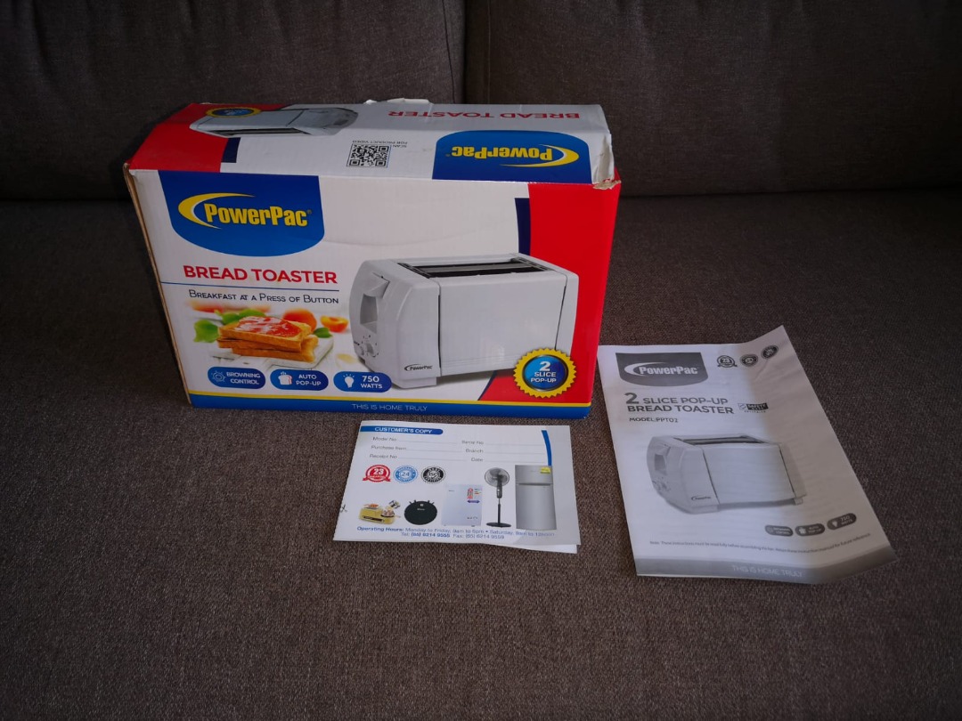Bread Toaster - Power Pac PPT02 - with 2 years warranty, TV & Home ...