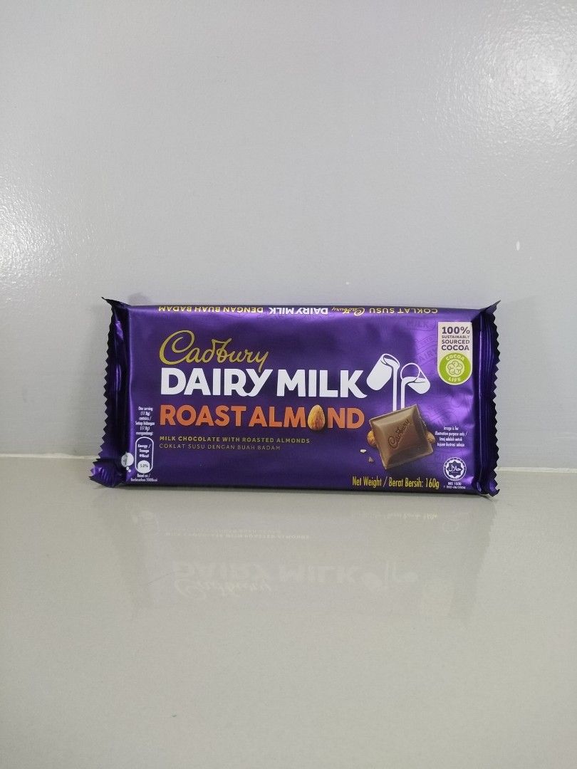 Cadbury Dairy Milk Roast Almond Milk Chocolate Bar Wholesale Box 160g ...