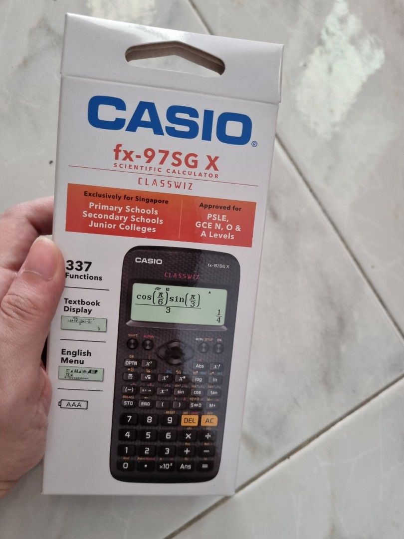 Casio fx-97SG X Scientific Calculator, Computers & Tech, Office ...