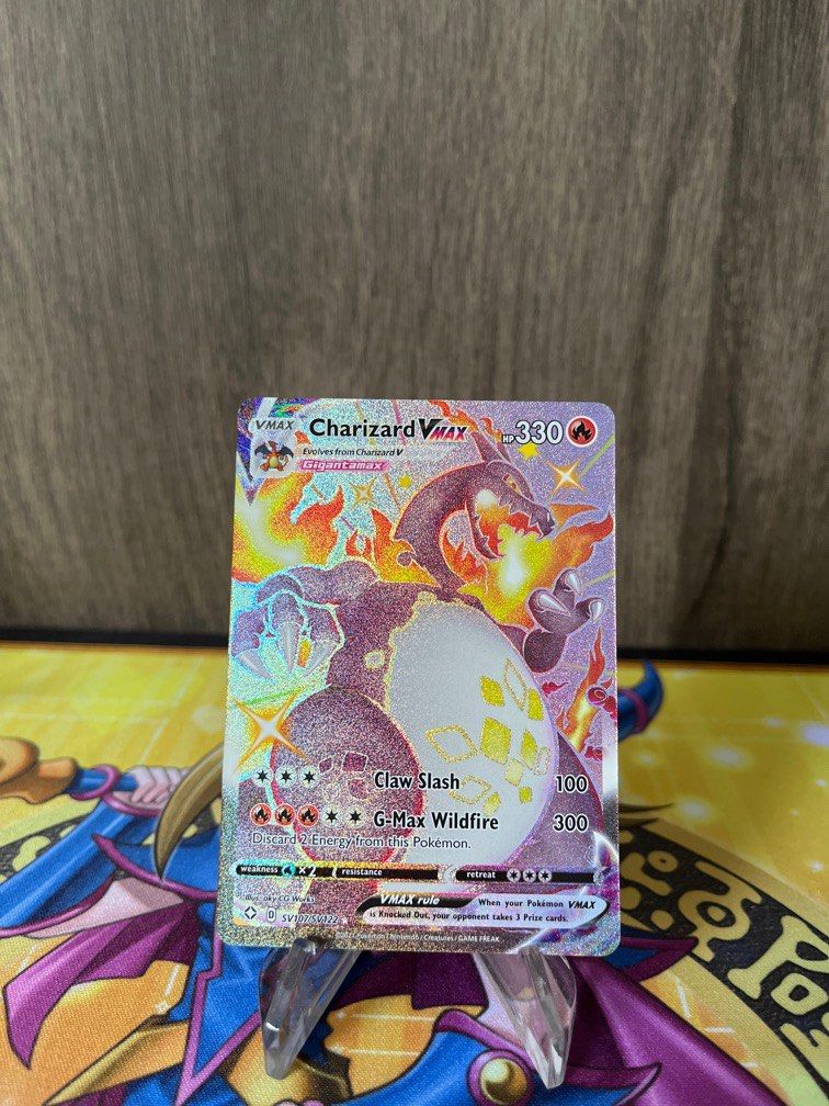 Charizard Shiny Vmax Pokemon, Hobbies & Toys, Toys & Games on Carousell