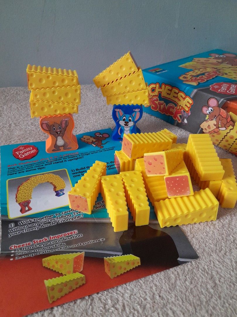 Cheese Stack Game, Hobbies & Toys, Toys & Games on Carousell