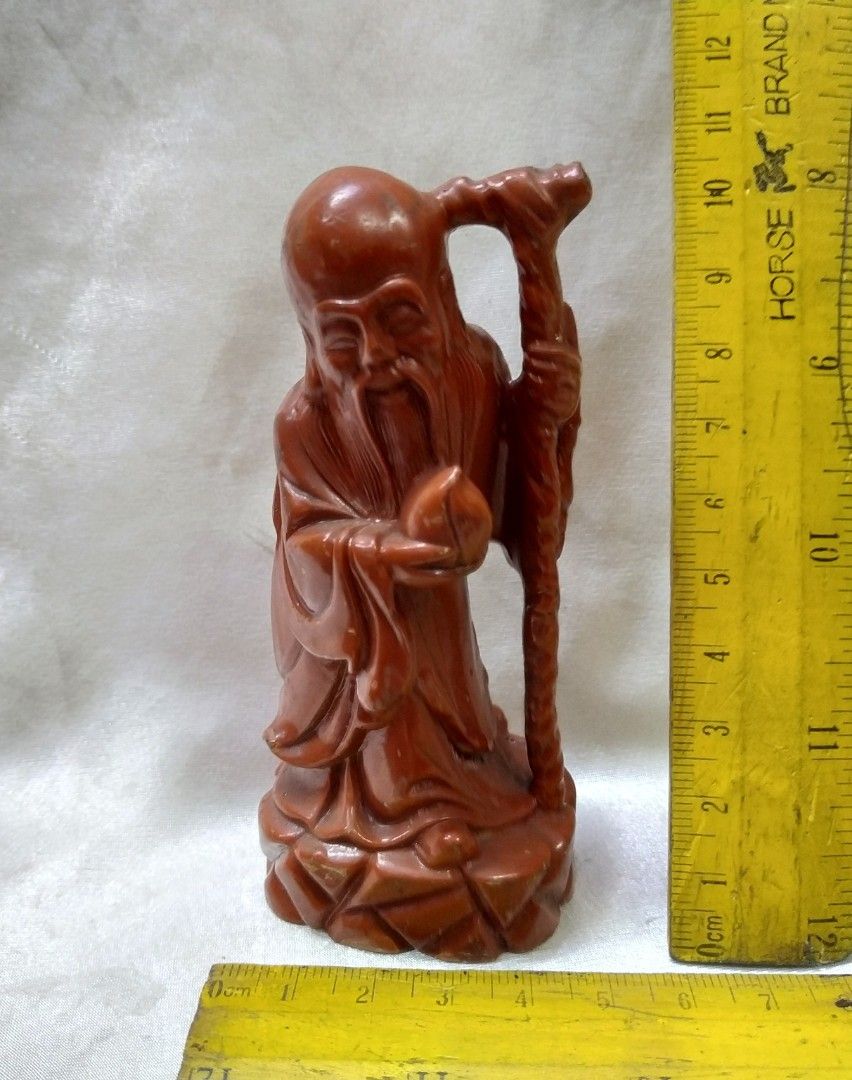 Chinese God of Longevity Statues Shou Lao Shou Xing, Hobbies & Toys ...