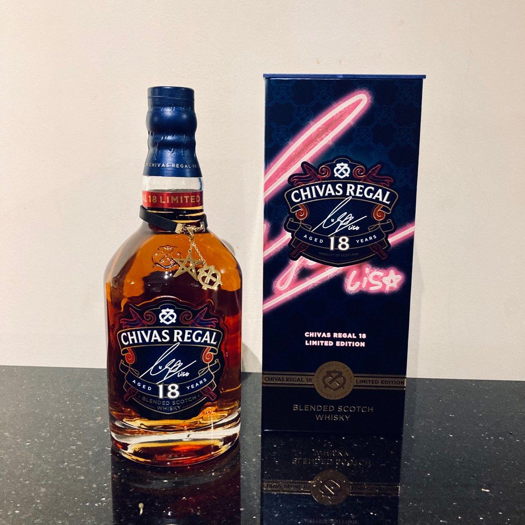 Chivas Regal x LISA 18 Years Old Limited Edition, Food & Drinks, Alcoholic Beverages on Carousell