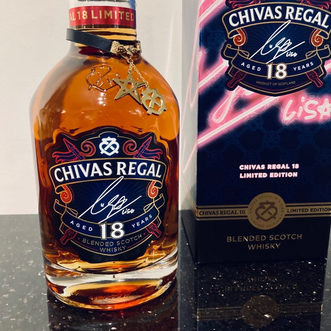 Chivas Regal x LISA 18 Years Old Limited Edition, Food & Drinks, Alcoholic Beverages on Carousell