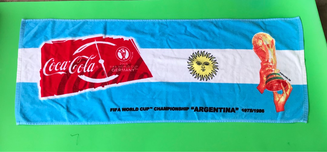 coca cola worldcup towel, Furniture & Home Living, Bedding & Towels on ...