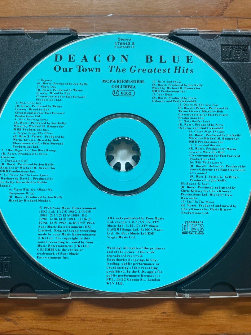 Deacon Blue Greatest Hits CD, Hobbies & Toys, Music & Media, CDs & DVDs ...