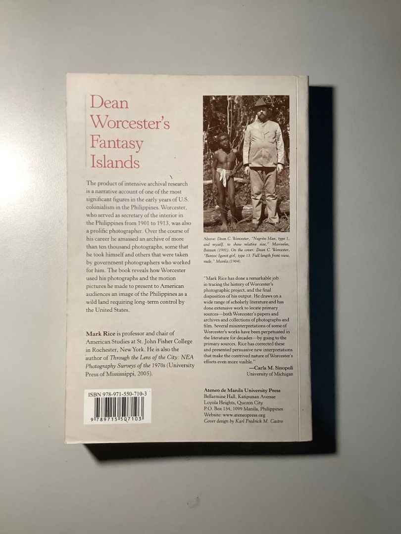 Dean Worcester's Fantasy Islands: Photography, Film, and the Colonial ...