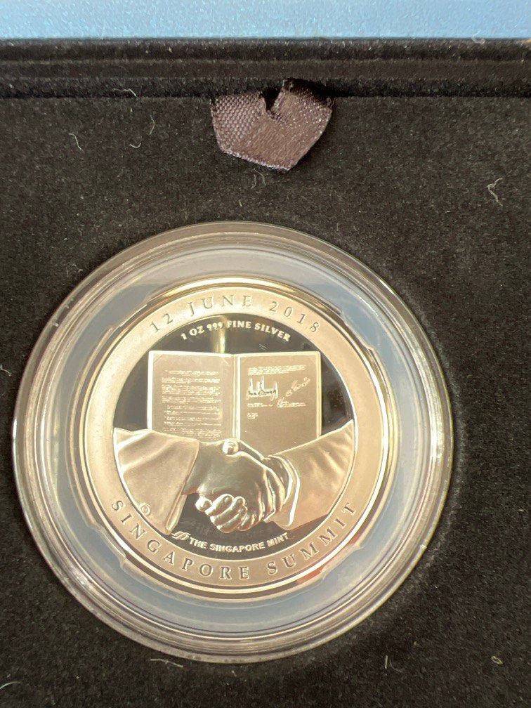 Donald Trump Kim Jong Un Silver coin, Hobbies & Toys, Memorabilia ...