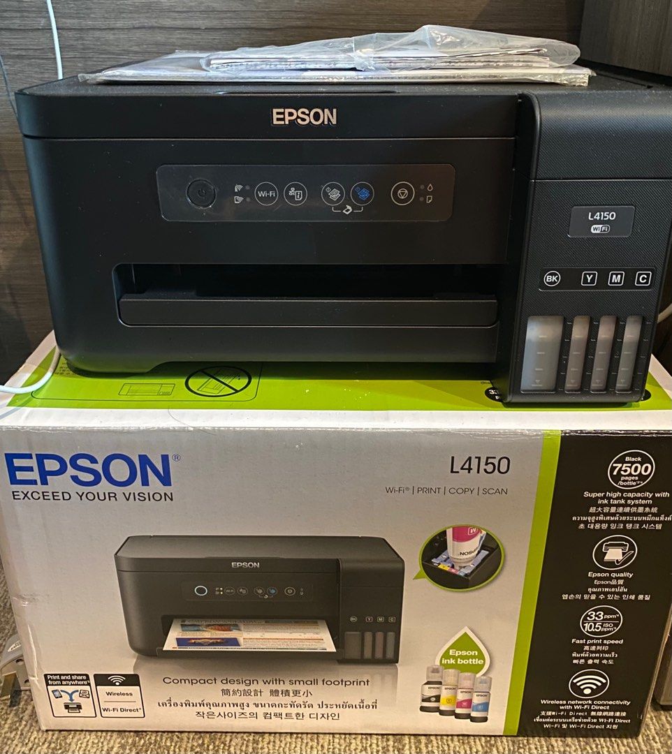 Epson Color Ink Printer Model L4150 - VERY lightly used., Computers ...