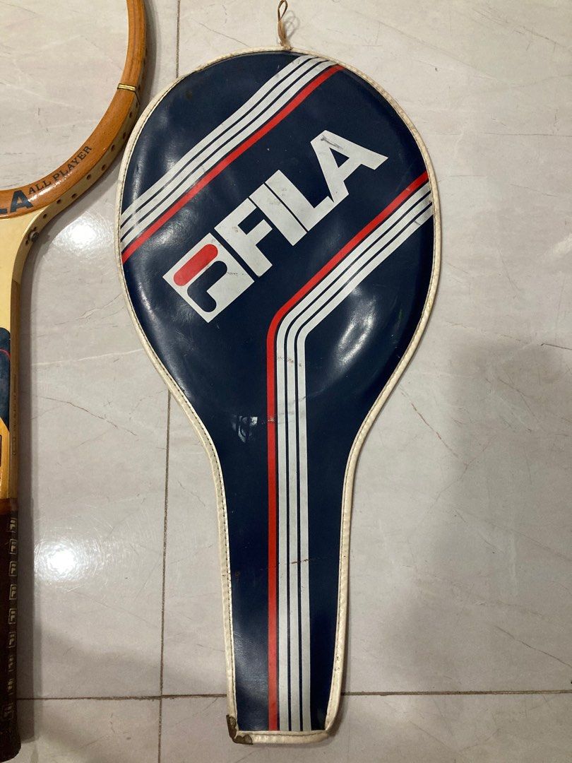 FILA Vintage Wood Tennis Racquet Racket, Sports Equipment, Sports ...