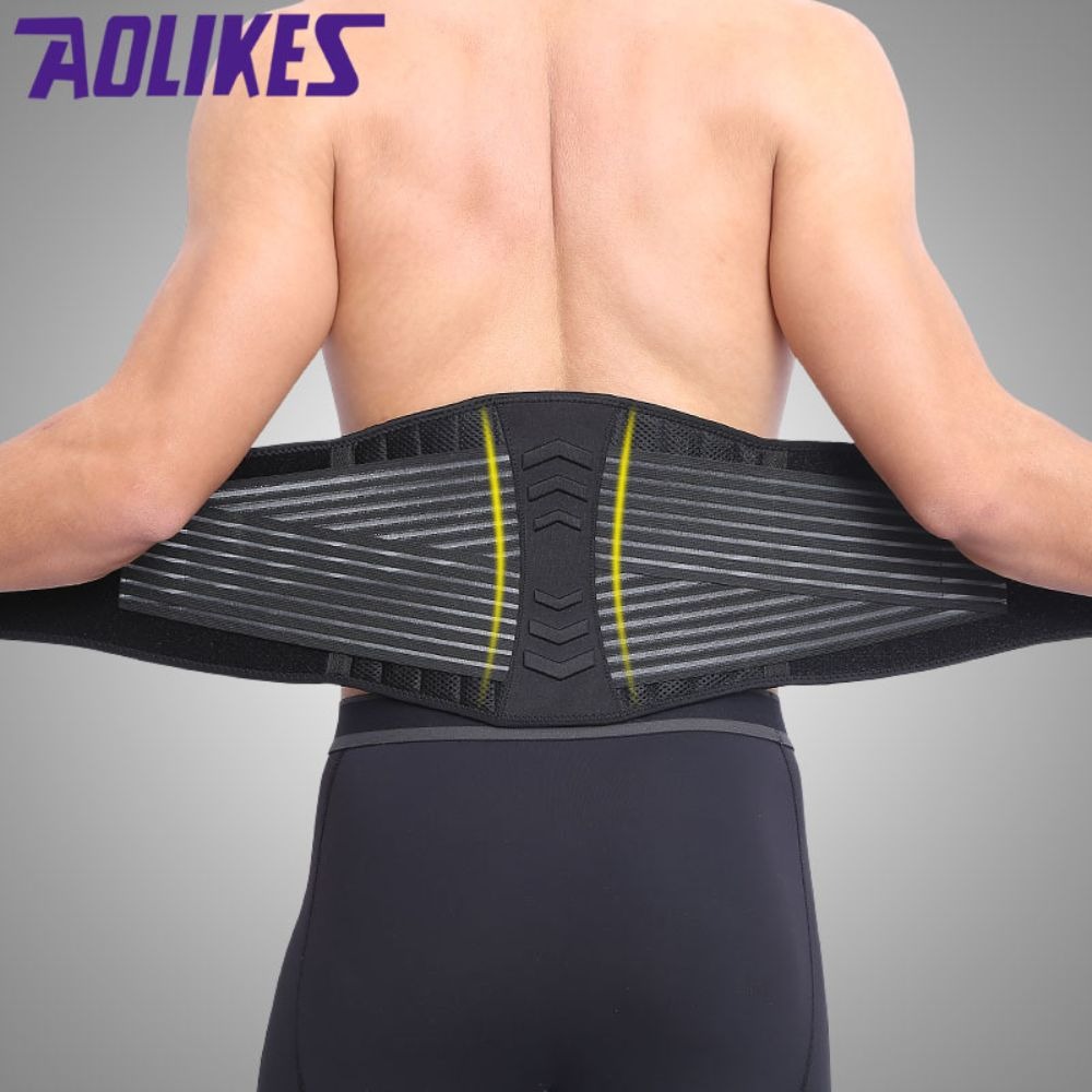 Fitness Spring Belt Lumbar Support Waist Back Strap Compression Springs ...